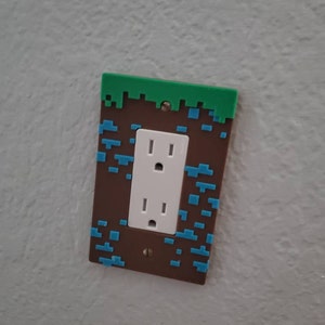 Mining Light Switch Cover Mining Switch Plates Video Game Kids Room ...
