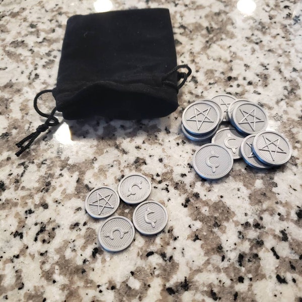 The Binding of Isaac Four Souls - NICKEL and DIME TOKENS - Etsy
