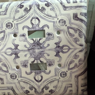 Antique Art Deco Design Metal Light Switch Covers and Outlet Covers ...