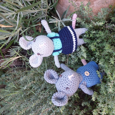 Crochet Pattern : Bundle Mouse Clothes the Mice Family - Etsy