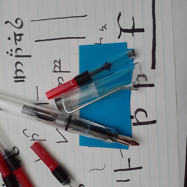 St Penpps 6pcs Calligraphy Parallel Pen Set 0.7mm 1.1mm 1.5mm 1.9mm 2 ...