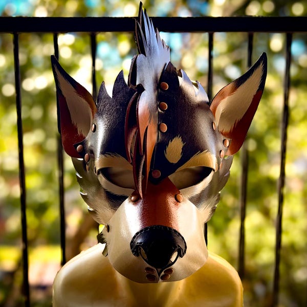 Leather 'fenrir' Wolf Mask PATTERN - With Instructions - Etsy Australia