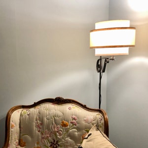 3-tier 18 Hardback Lamp Shade in Off-white Muslin Fabric With Edge ...