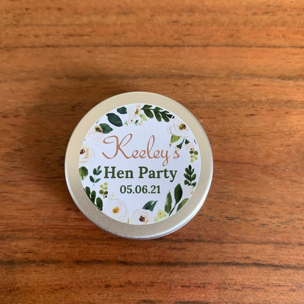 Personalised Hen Party Lip Balms, Hen Do Keepsake, Bridal Party Gifts ...