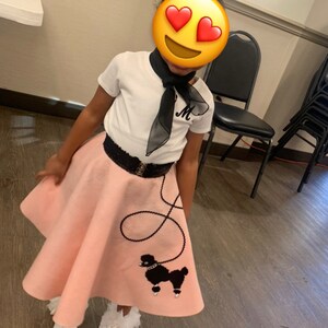Youth Girl's 50's POODLE SKIRT 10/12 14/16 - Etsy