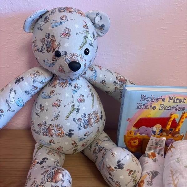 Peter Pan Characters Teddy Bear, Novelty Stuffed Animal, Handmade One ...