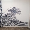 Wave Wall Mural / Wave Wall Decal / Nursery Wall Decor / Kids Wall Art ...