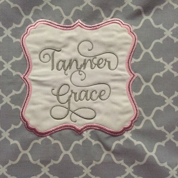 Hope 2 Monogram Set - 1", 2", 3" - Digital Machine Embroidery Font ...