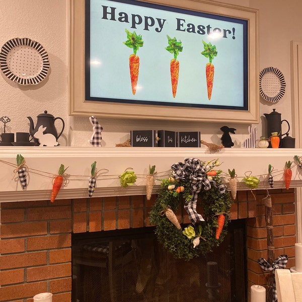 Samsung Frame TV for Easter / Screen-print Rabbit Design / Frame TV Art ...