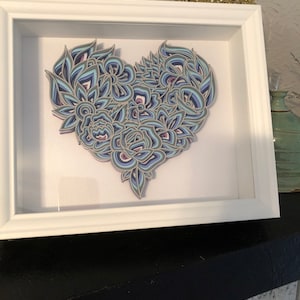 Butterfly Shadow Box 3D Mandala. Custom Colors Available. - Etsy