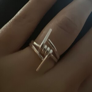 Barbed Wire Helix Ring, Barb Wire Helix Hoop, Carilage Ring, Piercing ...