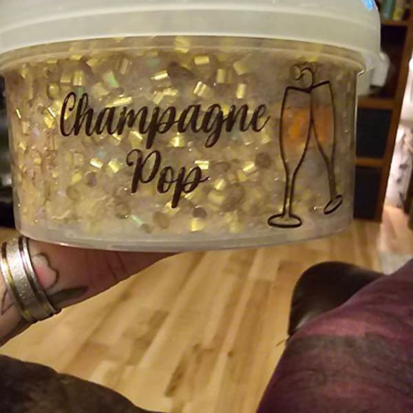 Champagne Pop, Bingsu Slime, Celebration Slime, Clear Slime, Gifts ...