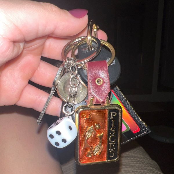 Keychain Handmade Playing Dice Key Ring - Etsy