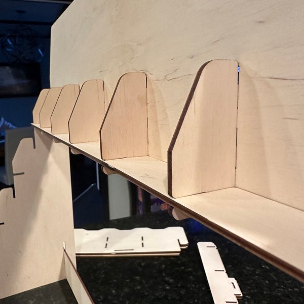 Sticker Display Stand, Wooden Sticker Holder, Craft Show Display Shelf ...