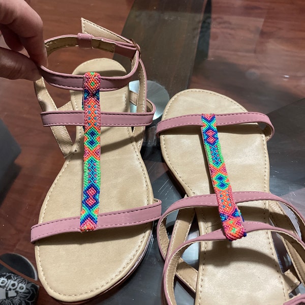 Sandals, Hand Painted Sandals, Floral Painted Sandals, Mexican Sandals ...
