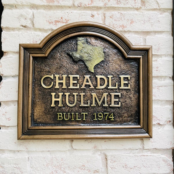 Vintage House Sign.traditional Style English, Country House Wall Plaque ...