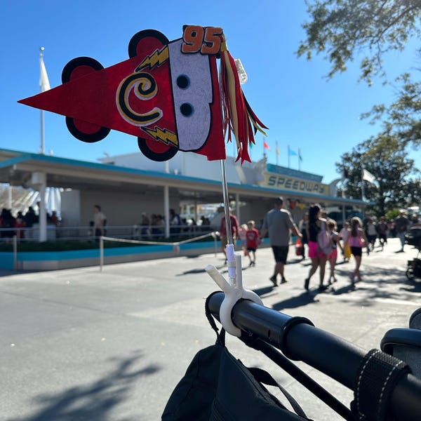 Personalized Character Stroller Flag With LED Light & Clip | Custom ...