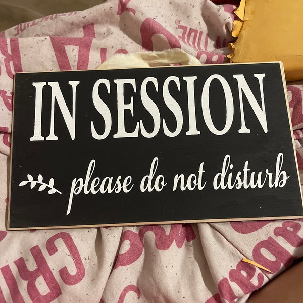 In Session Please Do Not Disturb Sign Spa Massage Therapy Door Hanger ...