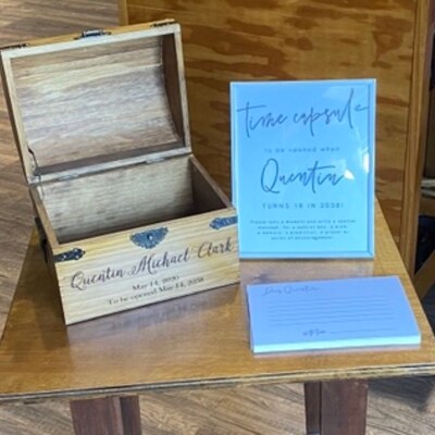 Baby Time Capsule Box, First Birthday Time Capsule Ideas, Sentimental ...