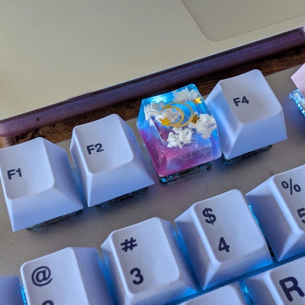 Customize Cloud Moon Sky Keycap Ombre Sunset Dawn - Etsy