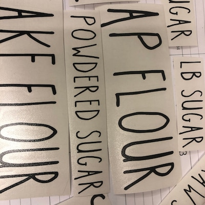 Rae Dunn Inspired Farmhouse Label/ Farmhouse Decal/ Pantry Organization ...