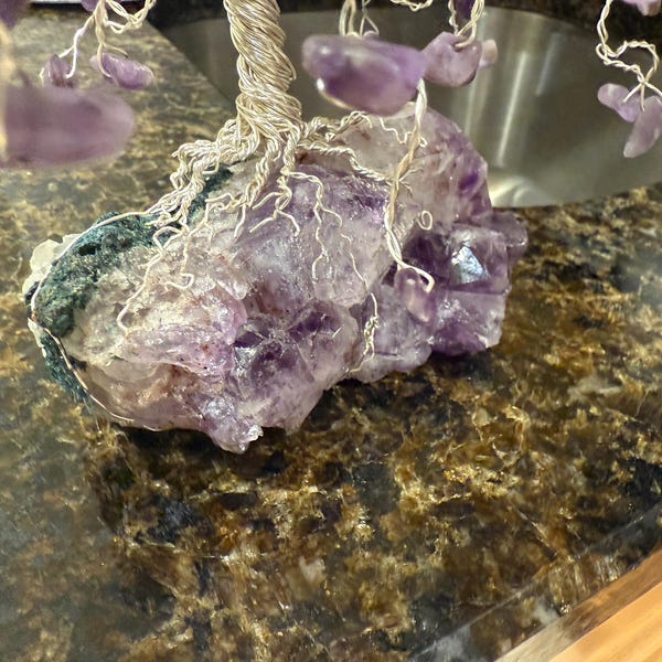 Custom Small Wire Gem Tree, Pick Your Gems & Wire Color, Handcrafted ...