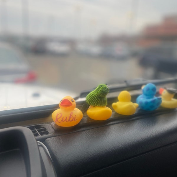 Personalized Name Yellow Themed Rubber Duck Ducks - Custom Color ...