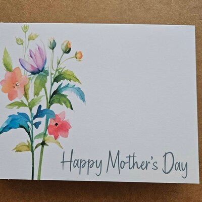Watercolor Flowers Note Card Set Set of Blank Notecards, Wildflower ...