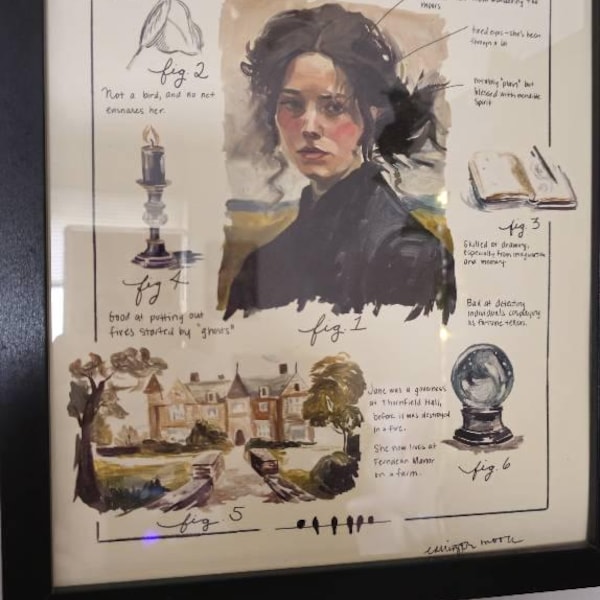 Elizabeth Bennet Art Print - Pride and Prejudice Character Field Guide ...