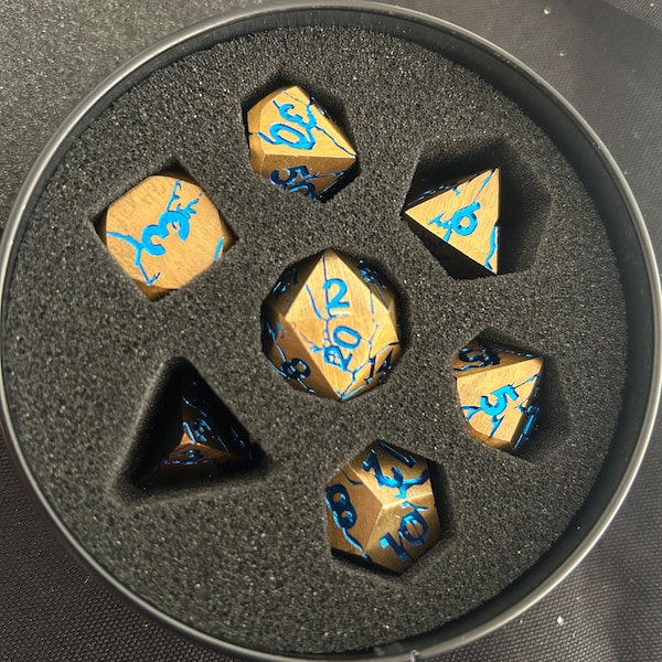 Arcane Fissure Metal Dnd Dice Set | for TTRPG Games Such as Dungeons ...