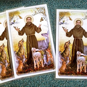 St. Francis of Assisi and Animals Picture Catholic Patron Saint of ...