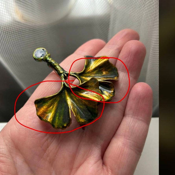 Pendant Made of Real Poplar Leaf, Electroplated Copper, Hand Painted ...