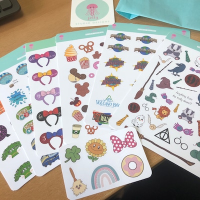 14 Day Mouse Ears Countdown Sticker Sheet, Magical Holiday/vacation ...