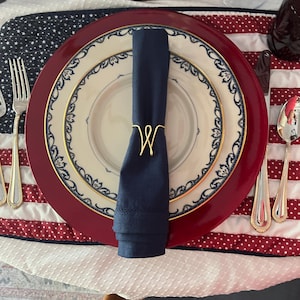 Napkin Rings, Personalized Napkin Rings, Initial Napkin Rings - Etsy