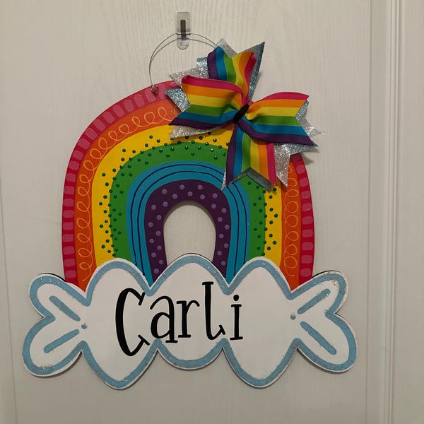 Welcome Door Hanger, Colorful Welcome Home Sign, Summer Welcome Sign ...