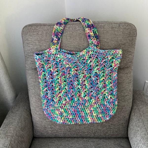 Shell Stitch Market Tote Bag - Crochet PATTERN PDF - Eco-friendly ...