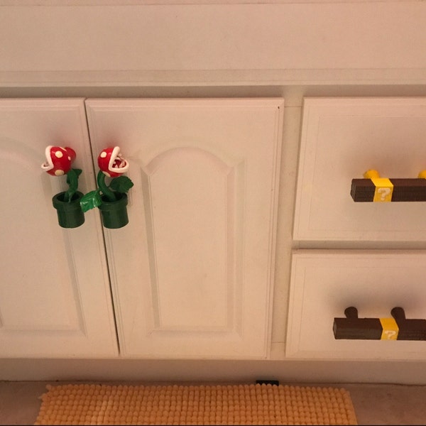 Super Mario Brick / Yellow Block Pull Handle Drawer Pull - Nintendo ...