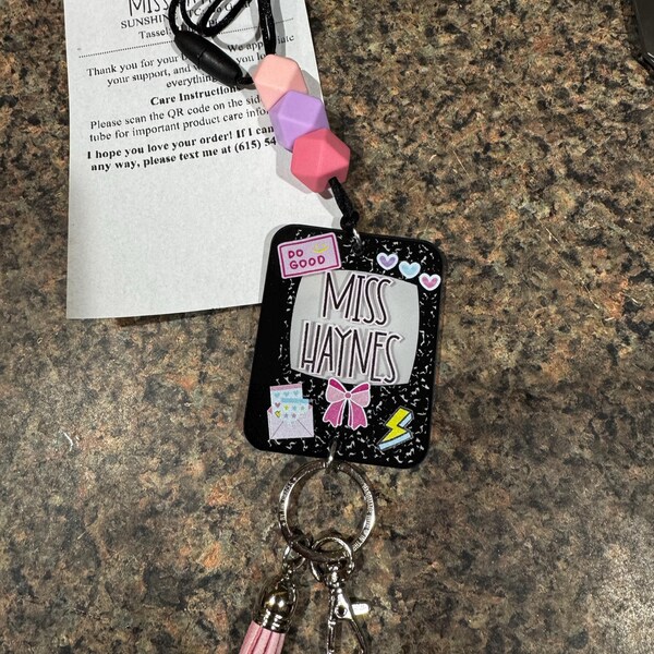 Music Art Teacher Lanyard Personalized Lanyard for Keys or ID Badge ...