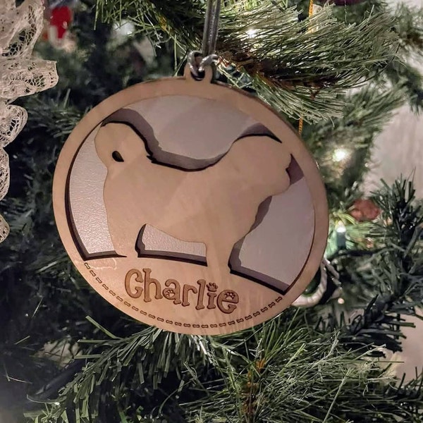 40 Custom Dog Ornament Svg Laser Cutting Files - Custom Pet Ornament ...