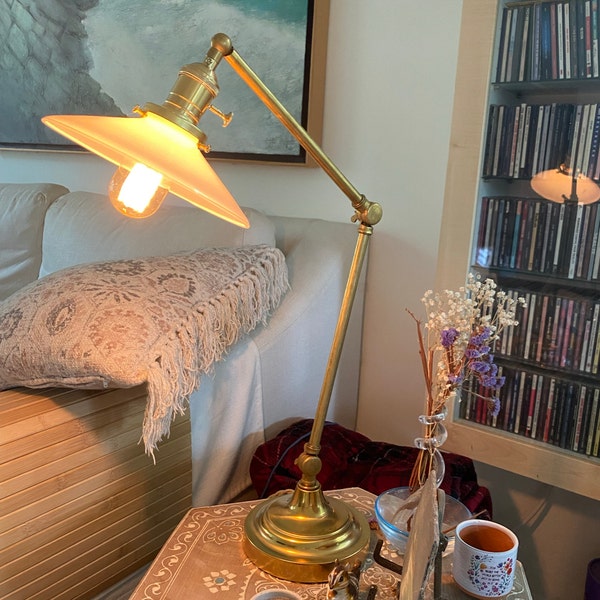 Vintage Industrial Desk Lamp - Victorian Table Lamp Task Light ...