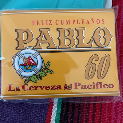 Custom Pacifico Beer Label for All Occasions Cerveza Holiday Label ...