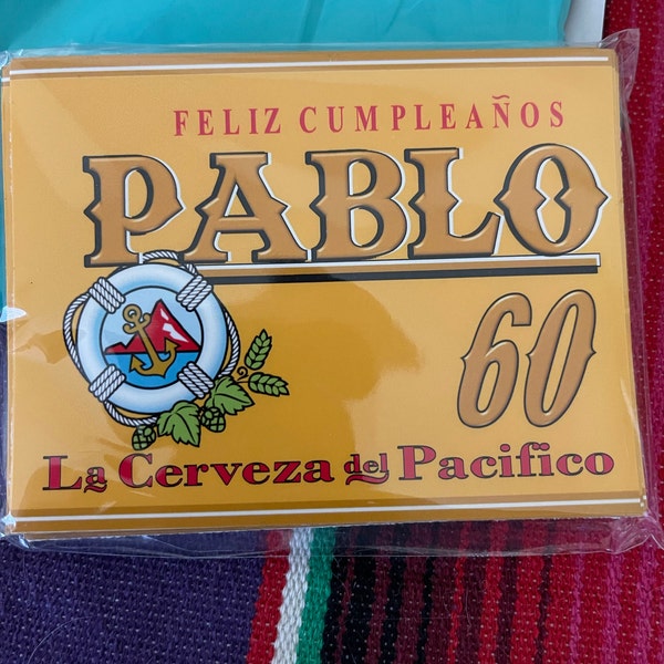 Custom Pacifico Beer Label- for All Occasions - Cerveza - Holiday Label ...