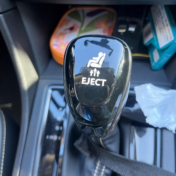 Eject Button Decal, Car Decal, Eject Passenger Button, Blank Button ...