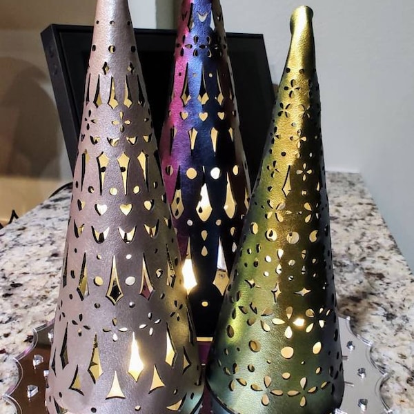 Holiday Tree Light Decorations | Christmas Luminaria | Holiday Tree ...