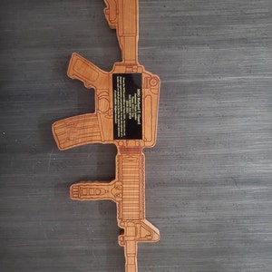 Rifle Plaque M4 With Personalized Plate Military Plaques Personalized ...