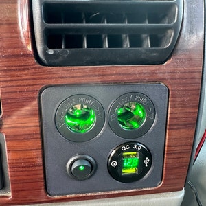 97-01 Jeep Cherokee XJ Switch Panel Fits 6 OEM Switches Passenger Side ...
