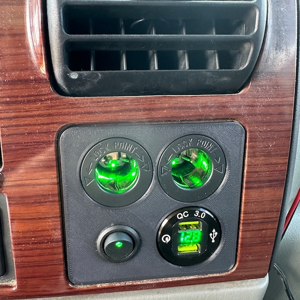 Jeep Wrangler TJ - LJ Stepped Switch Panel Fits 11 Carling Switches ...