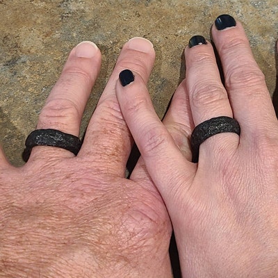 Iron Ring, Iron Band, Rustic Ring, Unisex Ring, Unique Ring, 6th ...