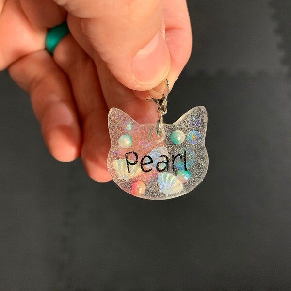 Cat ID Tag Palette Silicone Mold, Cat Tag Mold, Pet Name Tag, Resin ...