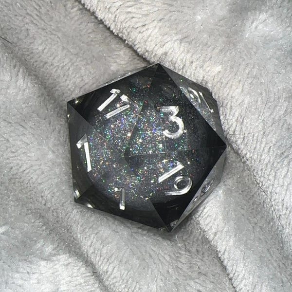 Colorful Magic Crystal DND Dice Set Gift Sharp Edge D&D Dice Chameleon ...